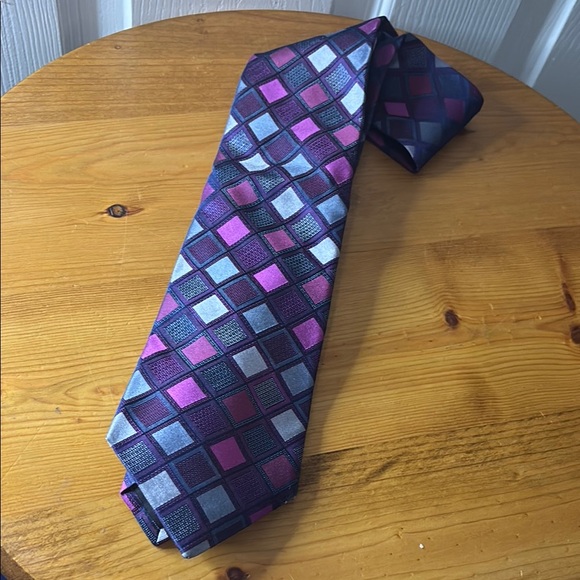 Murano | Accessories | Murano Purple And Pink Argyle Tie | Poshmark
